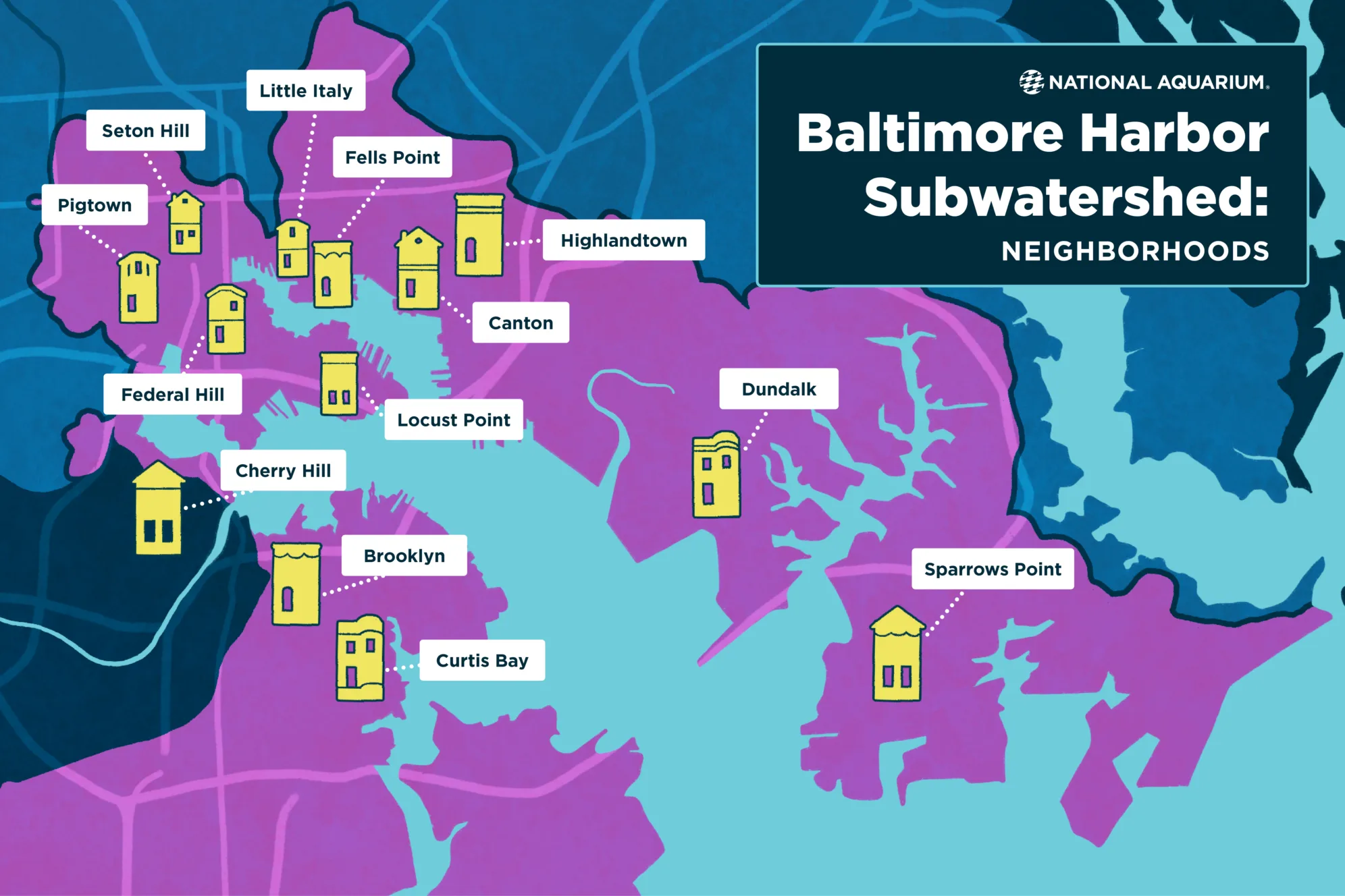 Harbor Of Baltimore Neighborhoods Map